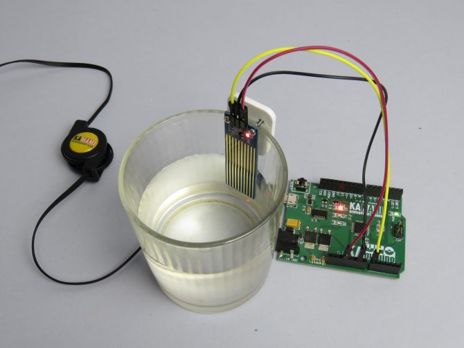 [PROJEKT] Pomiar poziomu cieczy - KAmduino UNO oraz Waveshare Liquid Level Sensor