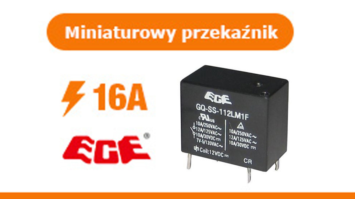 Mikrokontroler.pl – portal dla elektroników » Miniaturowy przekaźnik 16 A do automatyki domowej
