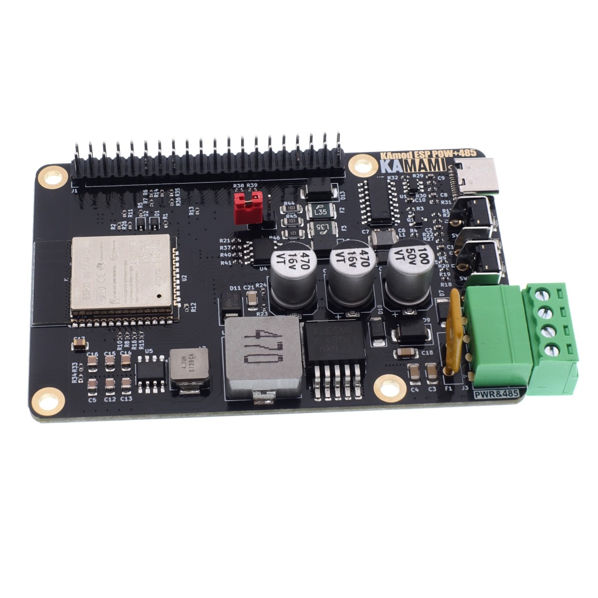 Mikrokontroler.pl – portal dla elektroników » Zestaw rozwojowy KAmod ESP32 POW+RS485